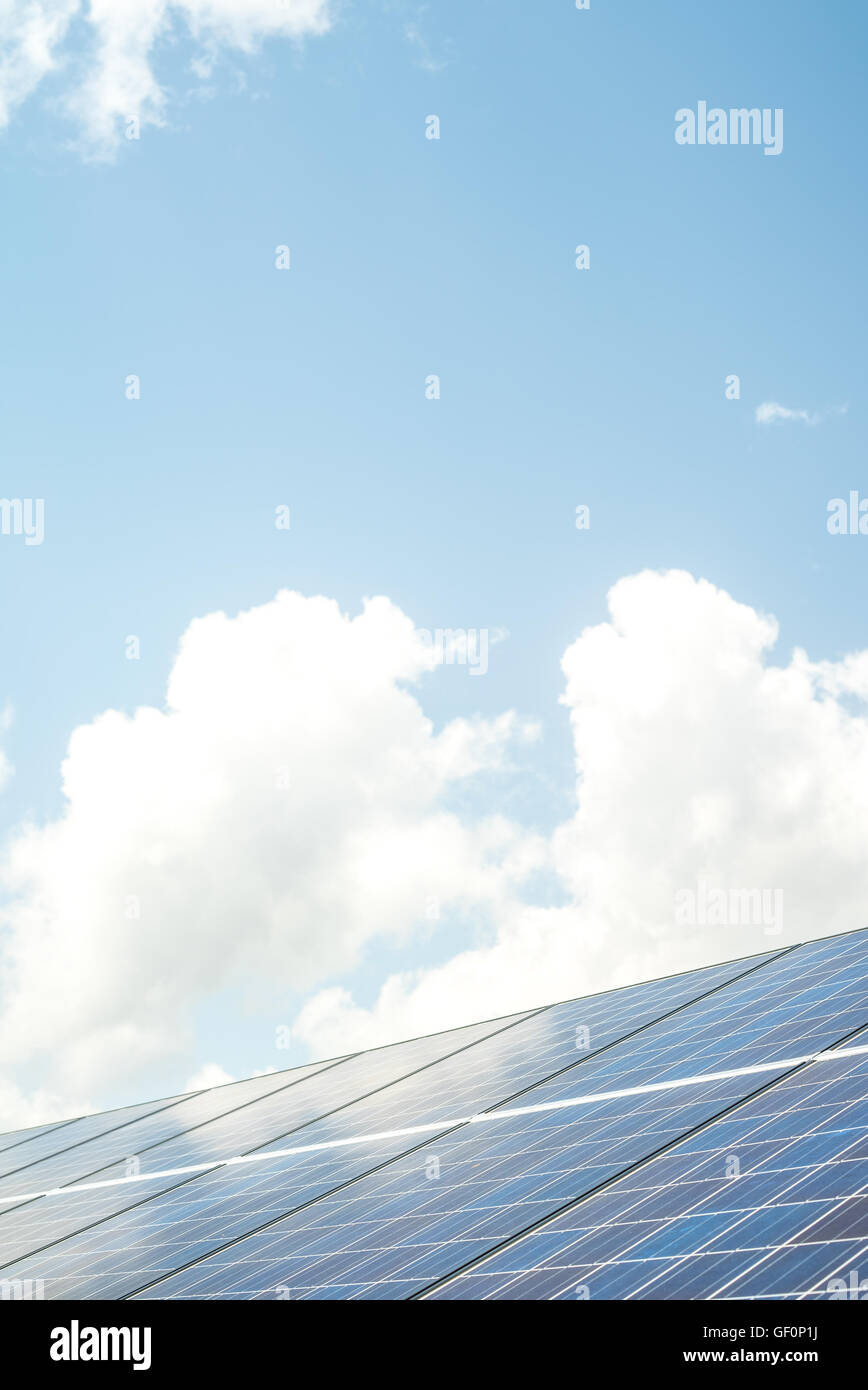 Solar panel system Stock Photo - Alamy