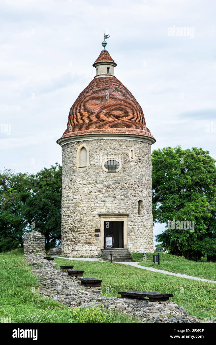 Romanesque rotunda in Skalica, Slovak republic. Architectural theme ...