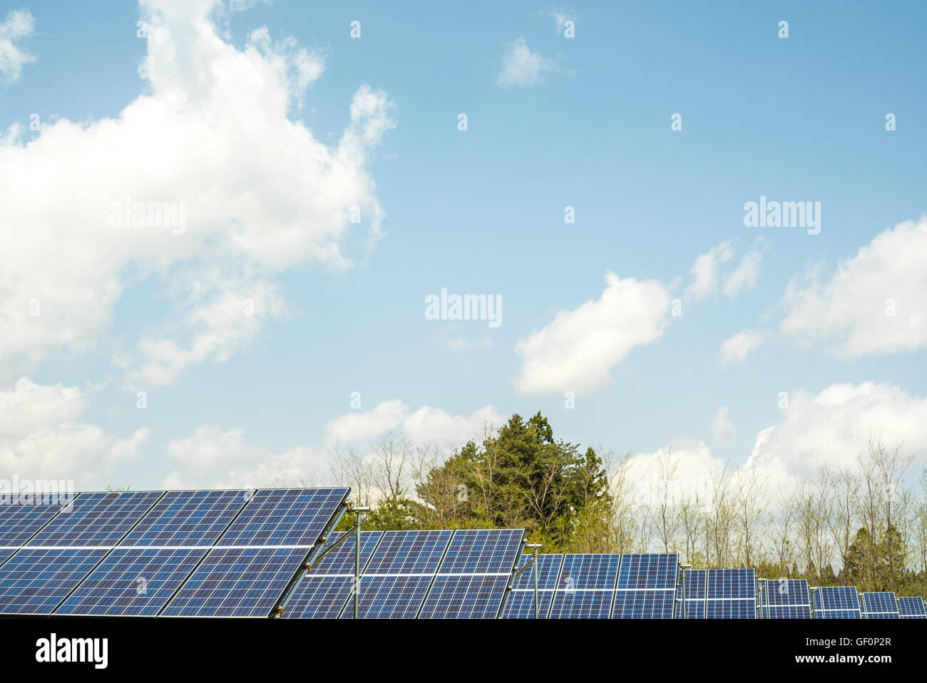Solar panel system Stock Photo - Alamy
