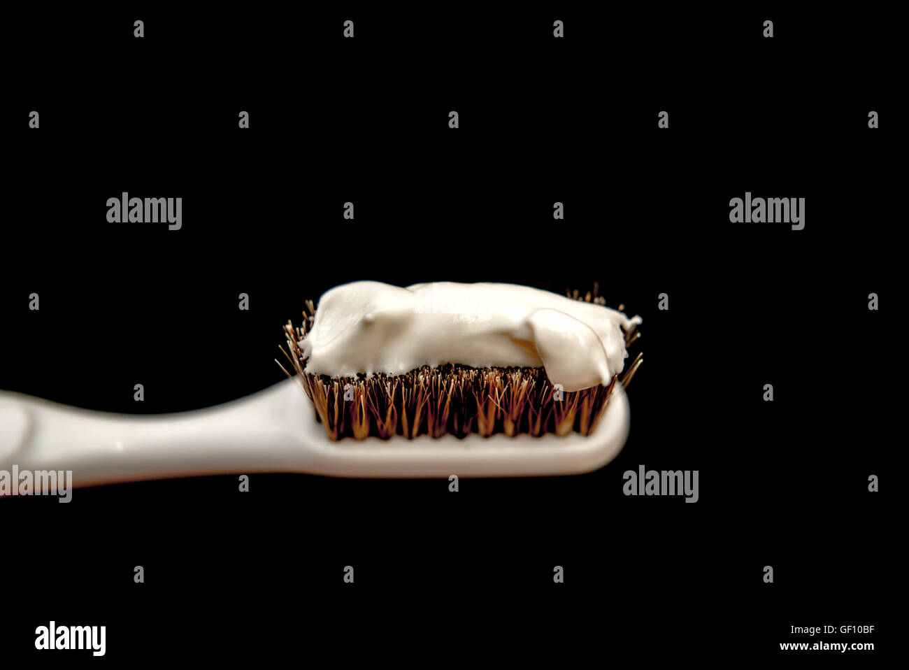 Toothpaste on the toothbrush Stock Photo - Alamy