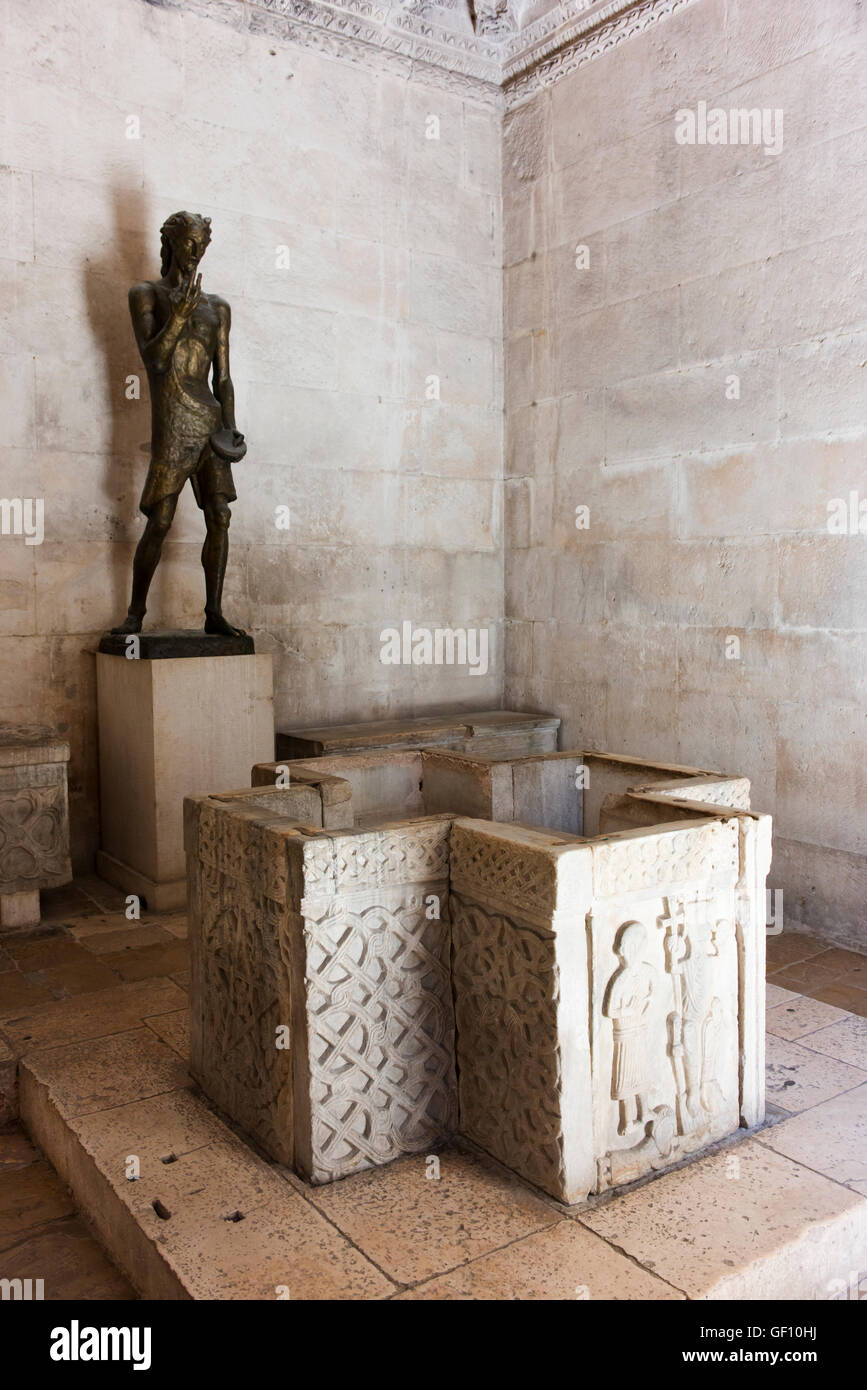 Statue of St John the Baptist inside the Temple of Jupiter in ...