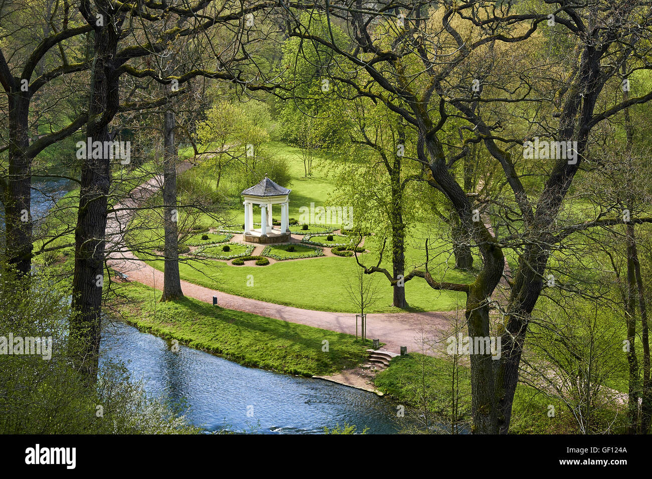 Temple of Calliope in Tiefurt Park, Weimar, Germany Stock Photo - Alamy