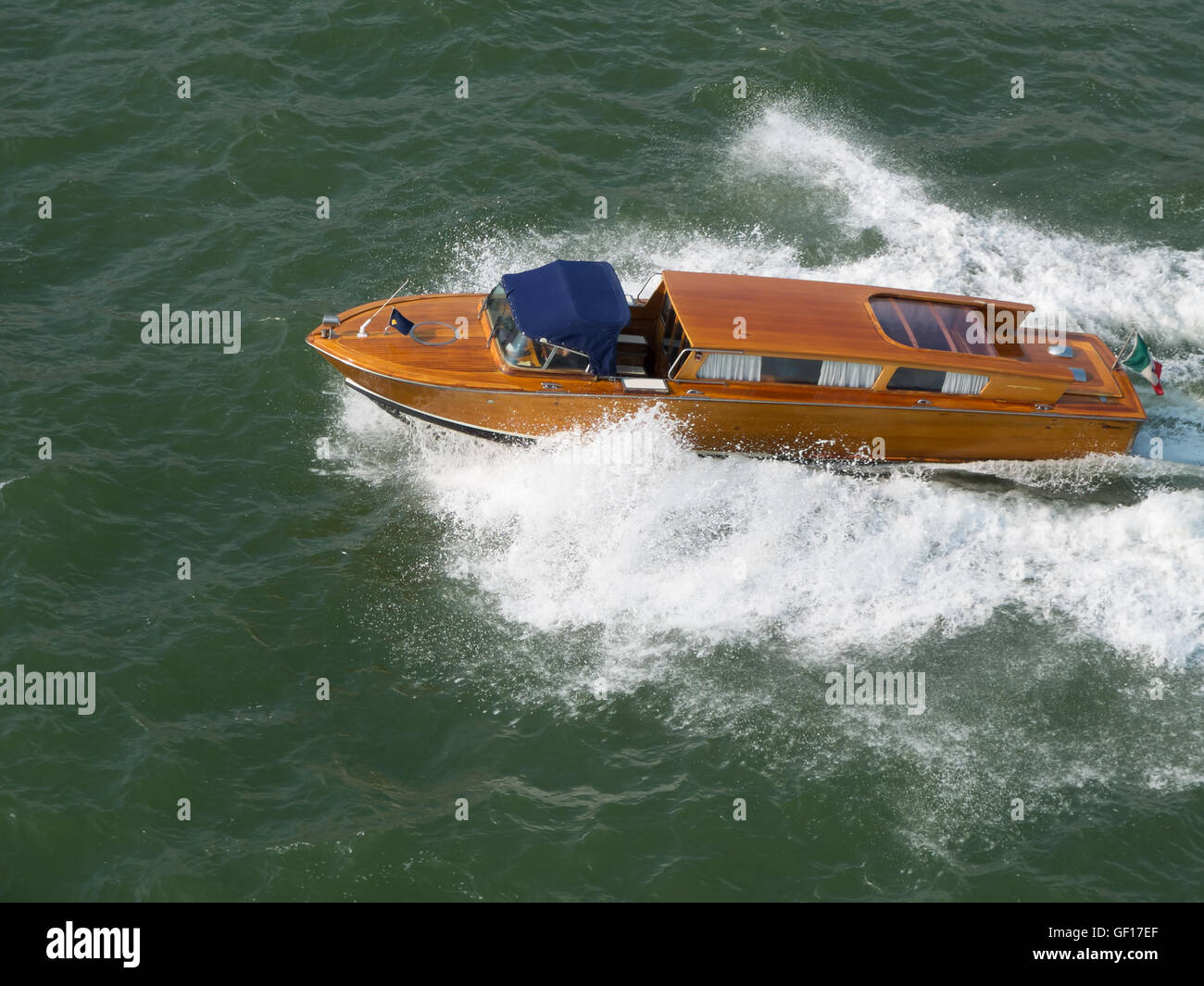 italian wooden motorboat Stock Photo - Alamy