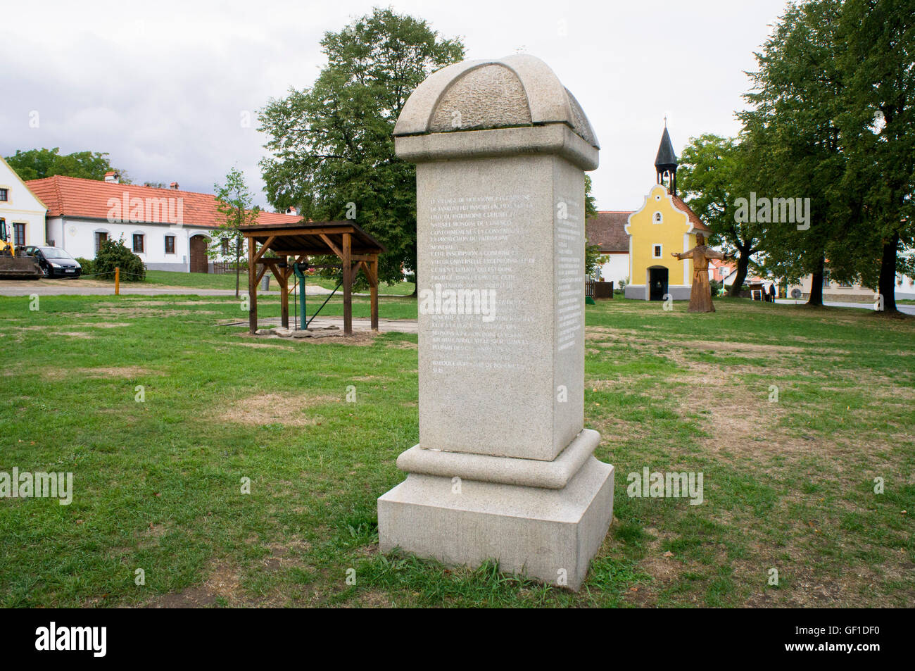 Holasovice, UNESCO, South Bohemian Folk Baroque style, village Stock ...