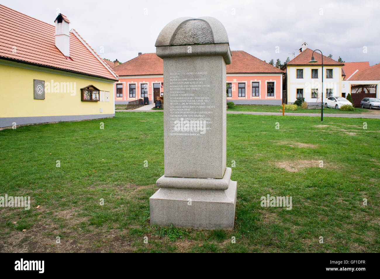 Holasovice, UNESCO, South Bohemian Folk Baroque style, village Stock ...