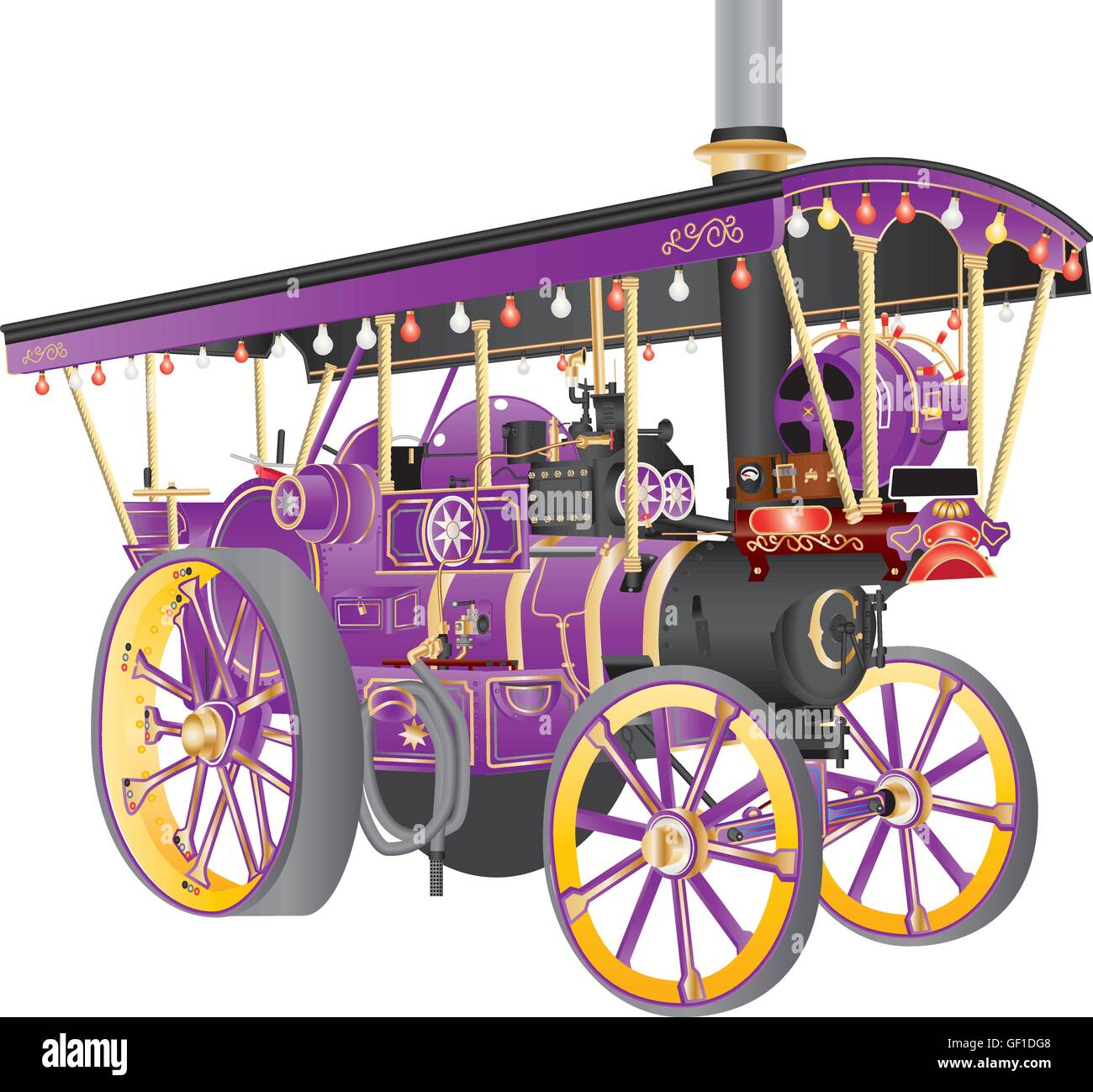 Heritage steam locomotive Stock Vector Images - Alamy