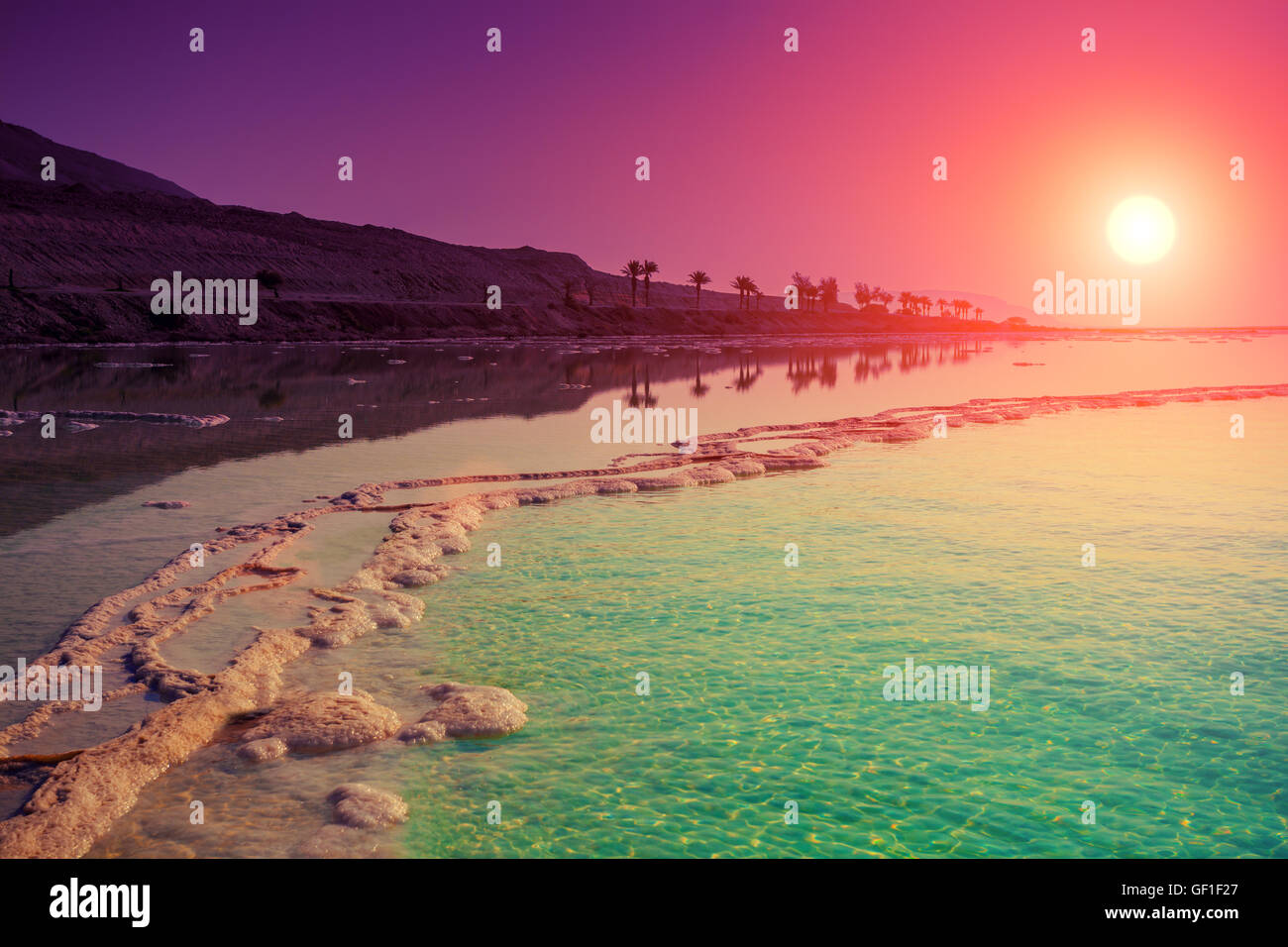 Sunrise over dead sea hi-res stock photography and images - Alamy
