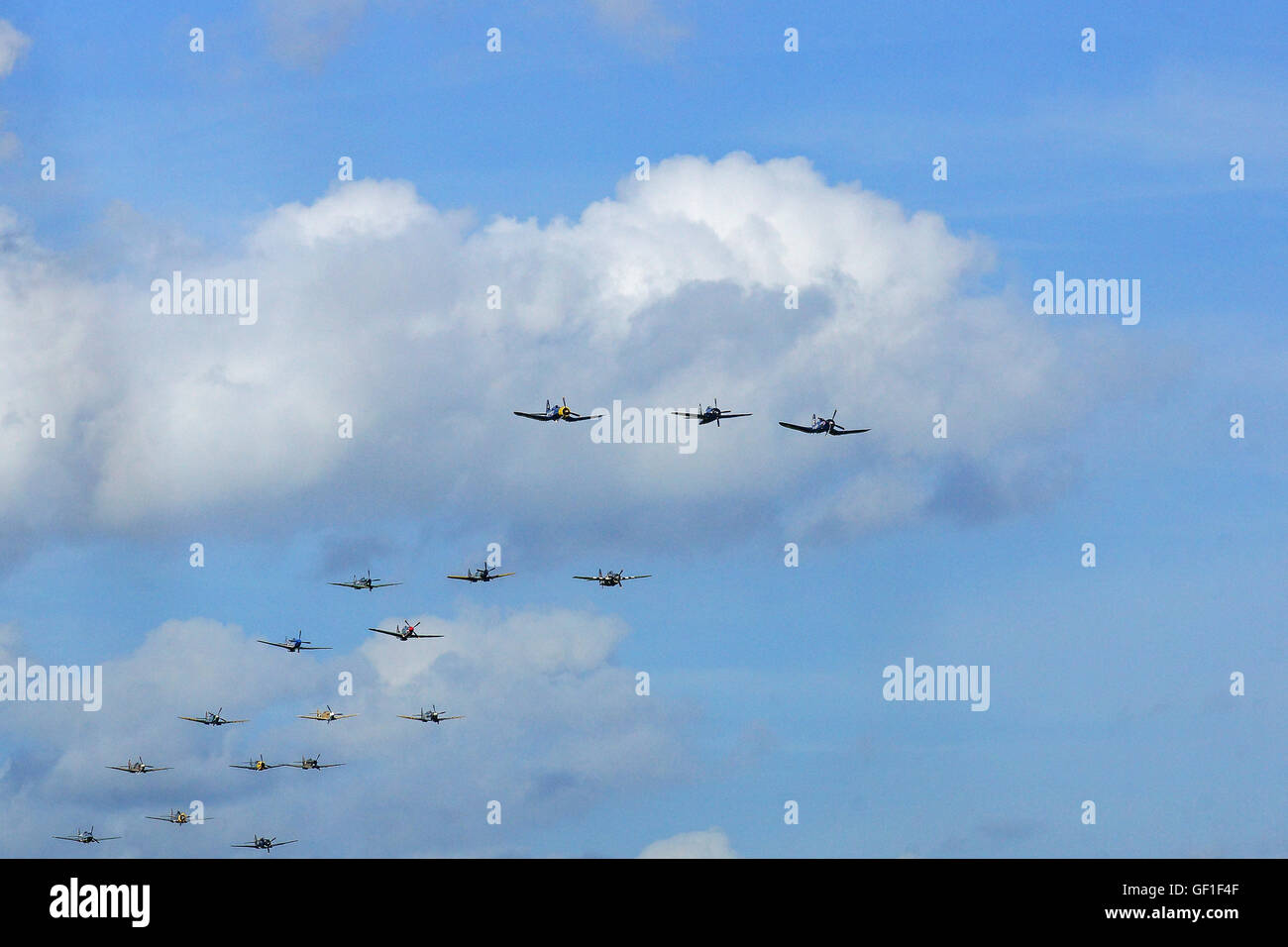Balbo at RAF Duxford,Flying Legends;multiple aircraft in the air Stock ...