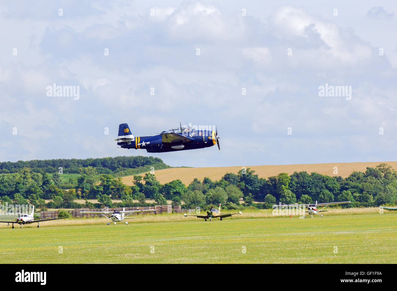 Grumman TBM-3R Avenger at RAF Duxford,Flying Legends Stock Photo - Alamy