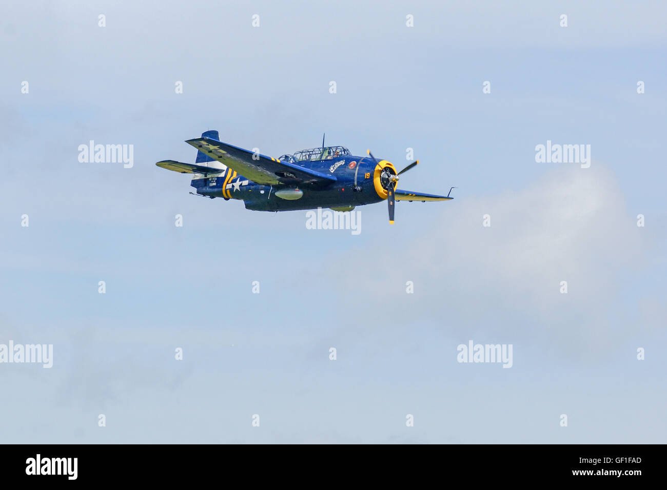 Grumman TBM-3R Avenger at RAF Duxford,Flying Legends Stock Photo - Alamy