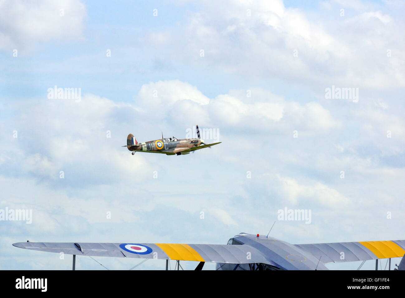 Spitfire Mk Vb BM597 at Flying Legends RAF Duxford Stock Photo - Alamy