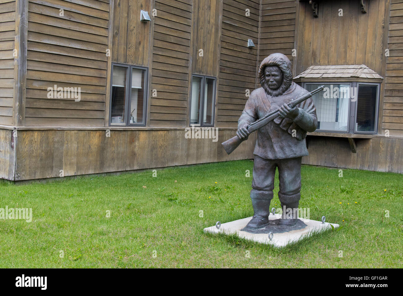 Alaska, Nome. The Old Federal Building, home to the Bering Strait ...