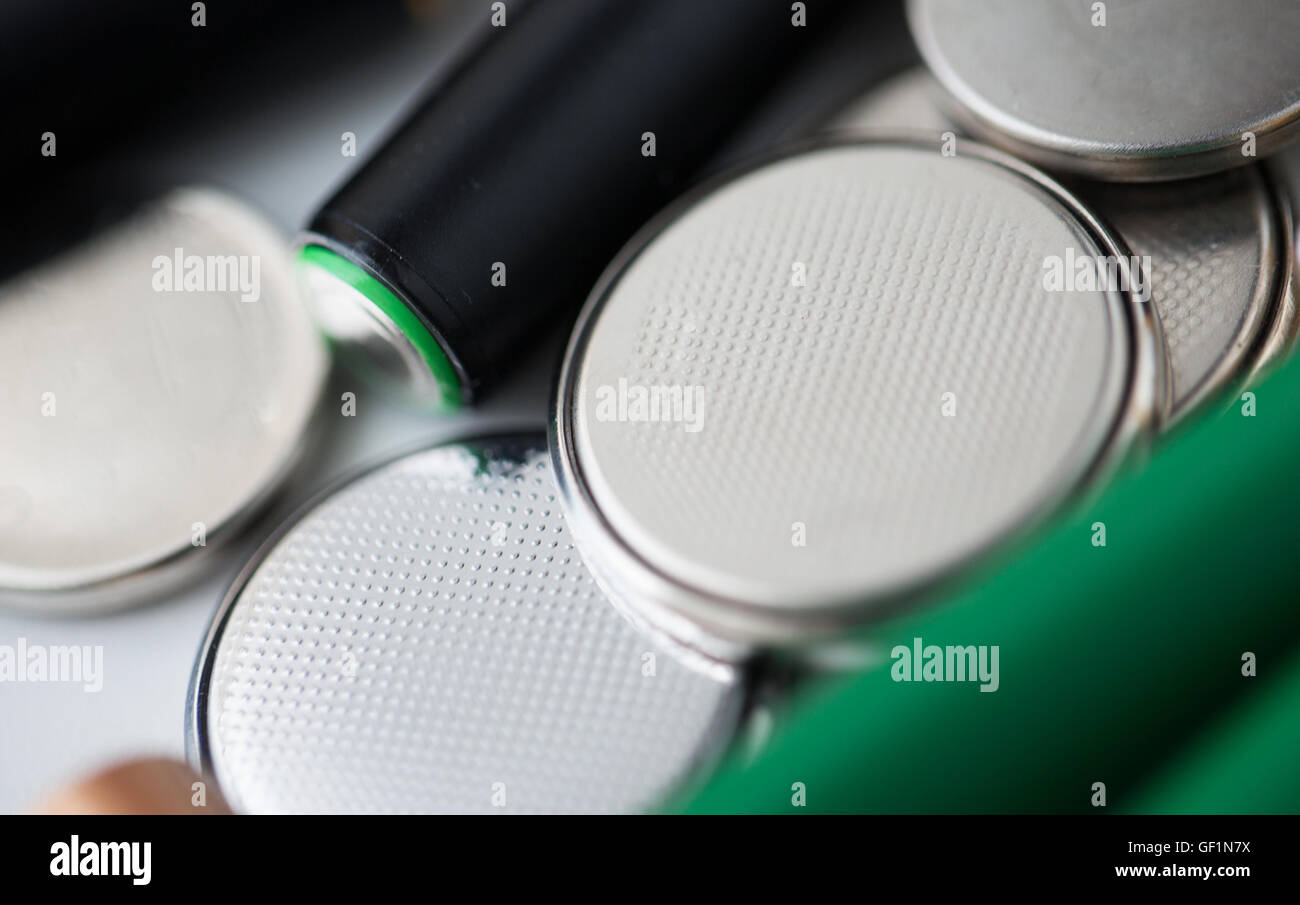 close up of alkaline batteries Stock Photo - Alamy