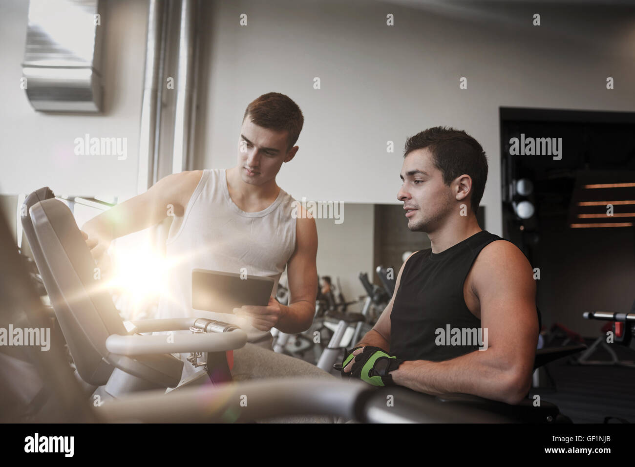 Men showing muscles hi-res stock photography and images - Alamy
