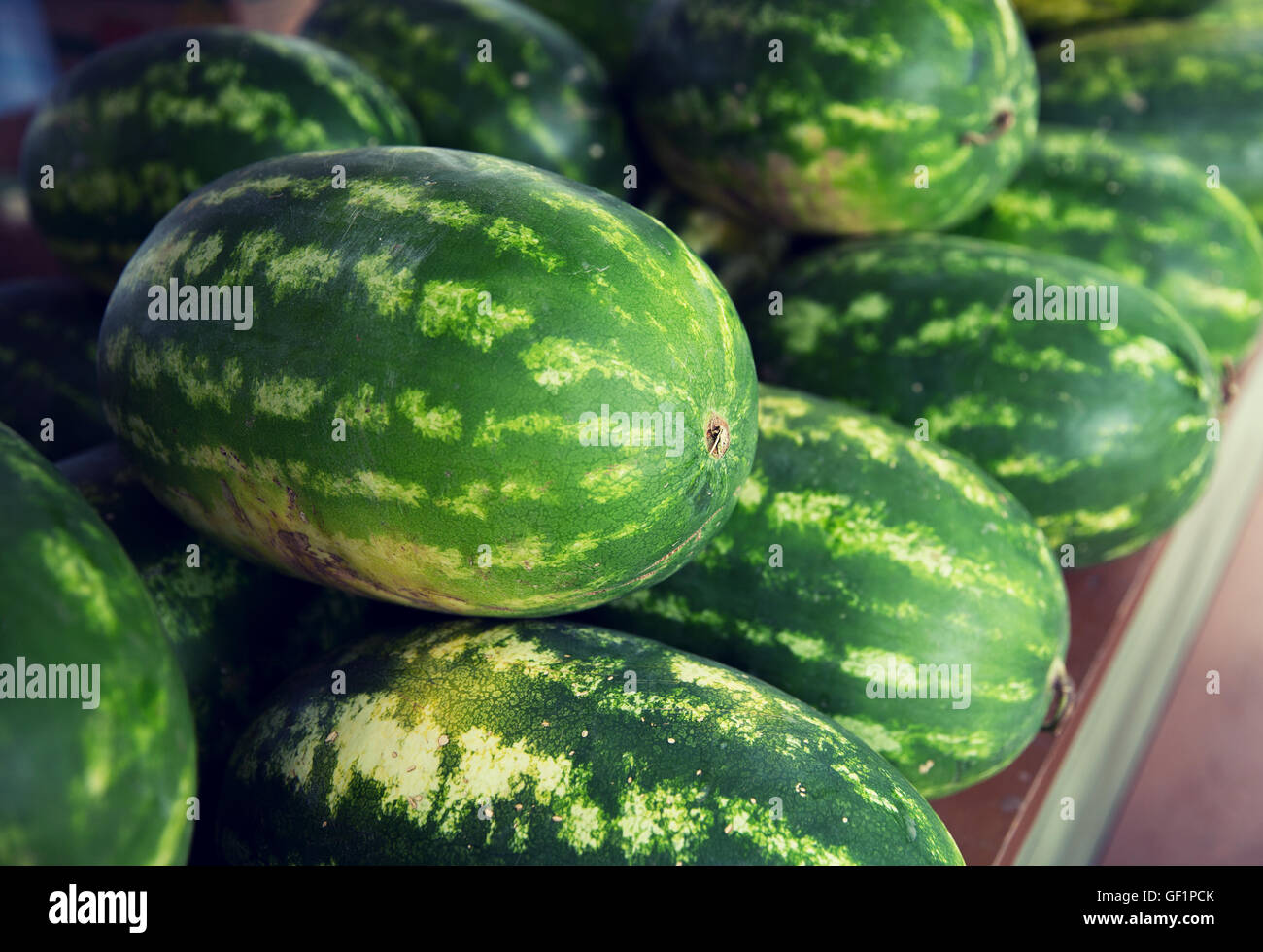 close up of watermelon at street farmers market Stock Photo - Alamy
