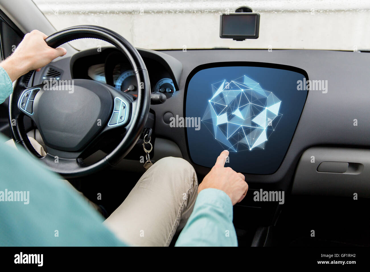 Man hand pointing finger car hi-res stock photography and images - Alamy