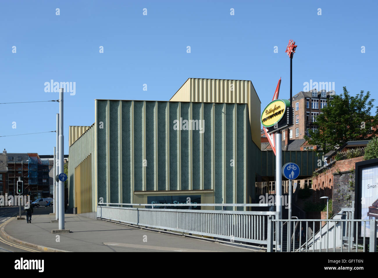Nottingham Contemporary Gallery & sign Stock Photo - Alamy