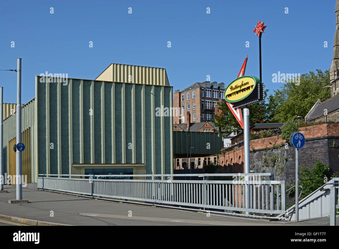 Nottingham Contemporary Gallery & sign Stock Photo - Alamy