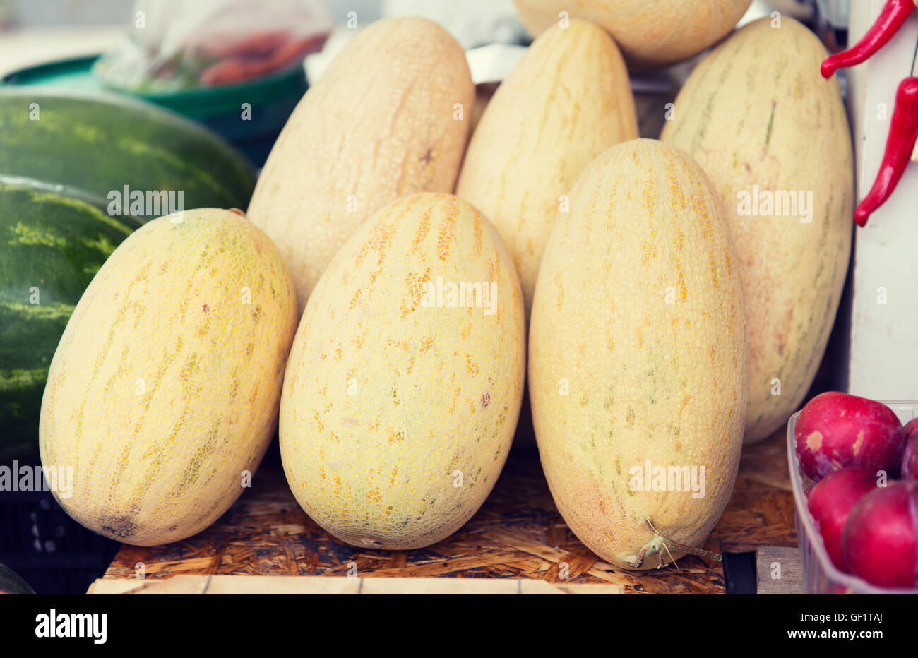 Melon assortment hi-res stock photography and images - Alamy