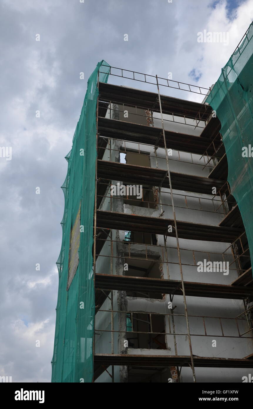 Clouds over building boom Stock Photo - Alamy