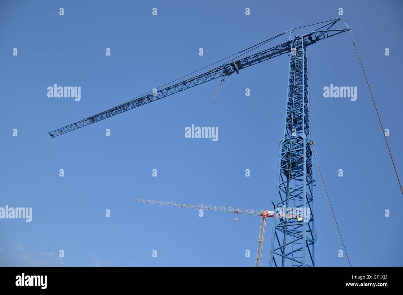 construction crane building boom Stock Photo - Alamy