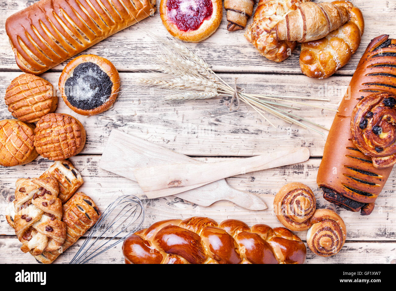 Delicious, fresh and sweet seasonal pastry background Stock Photo - Alamy