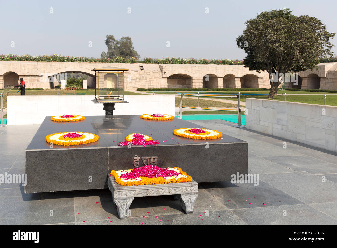 Memorial Raj Ghat, Delhi, Indian Stock Photo - Alamy
