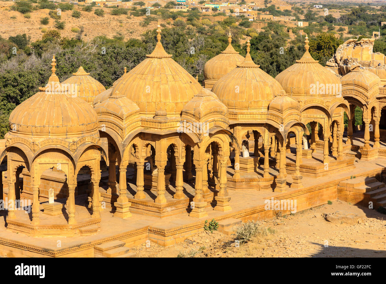 Bada Bagh Cenotaphs, Jaisalmer, Rajasthan, India Stock Photo - Alamy