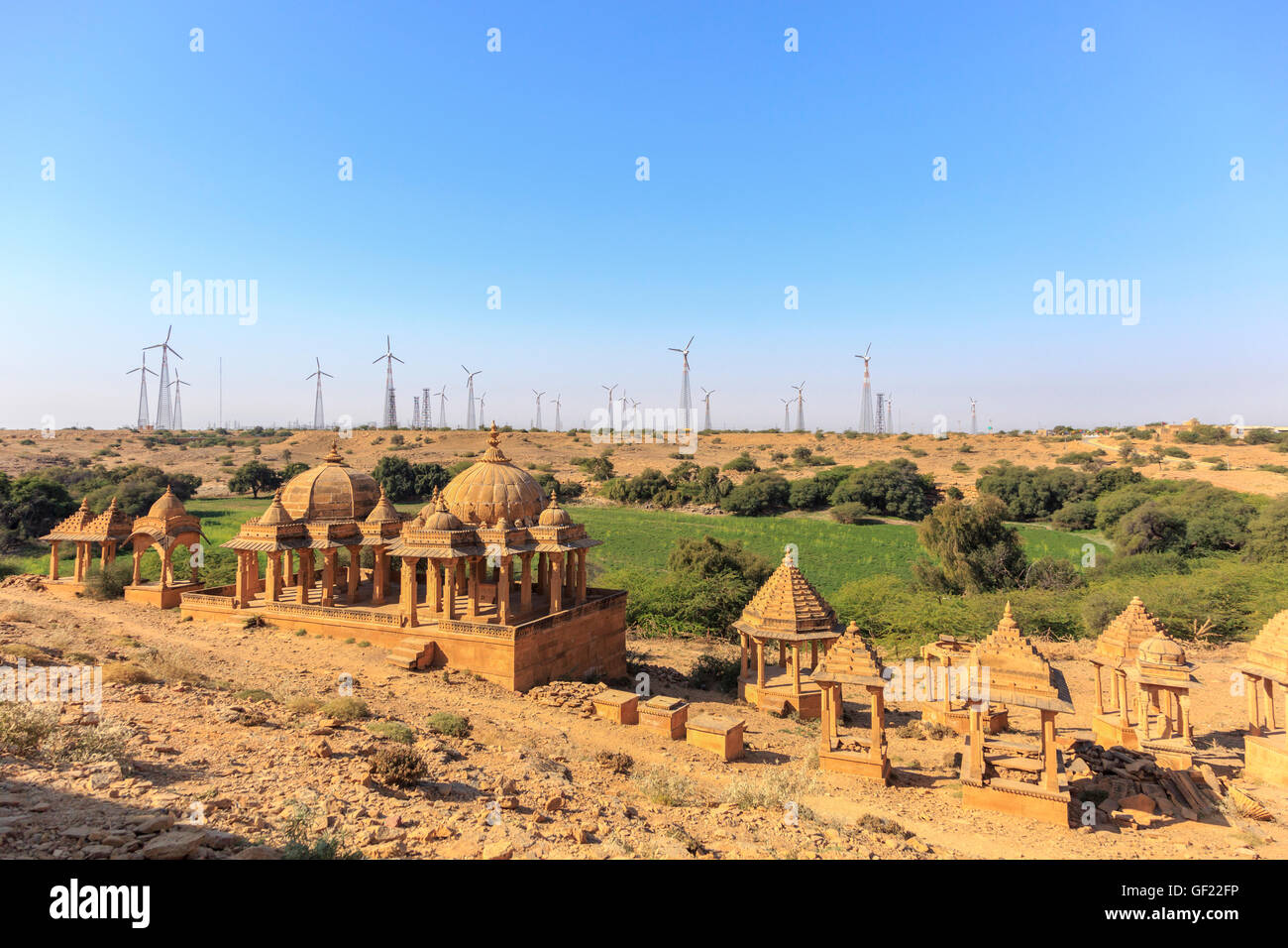 Bada Bagh Cenotaphs, Jaisalmer, Rajasthan, India Stock Photo - Alamy