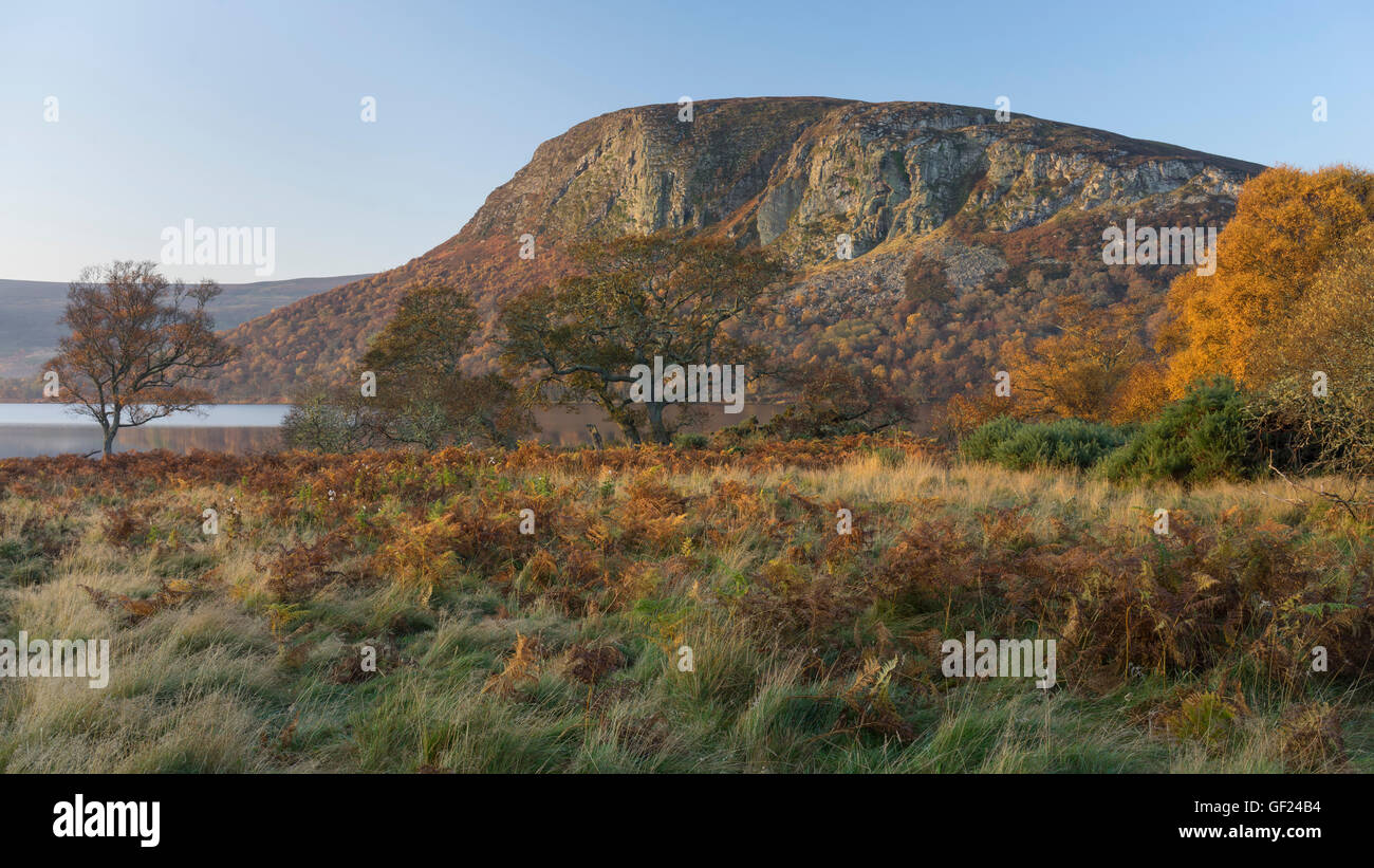 Carrol Rock in Strath Brora, East Sutherland Scotland and Loch Brora in ...