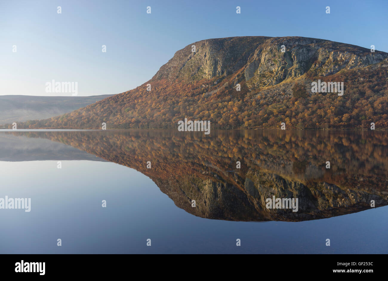 Carrol Rock in Strath Brora, East Sutherland Scotland and Loch Brora in ...