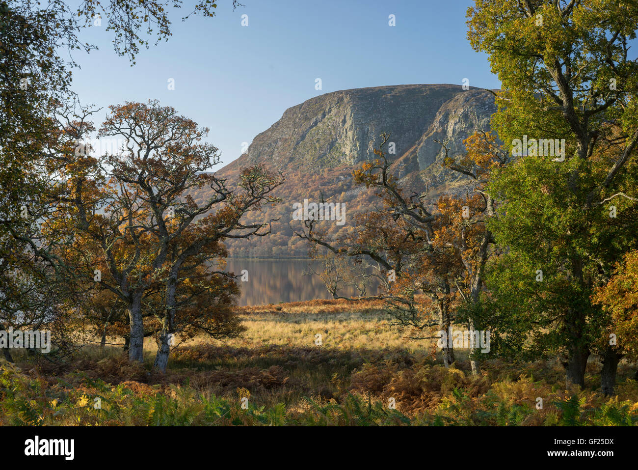 Carrol Rock in Strath Brora, East Sutherland Scotland and Loch Brora in ...