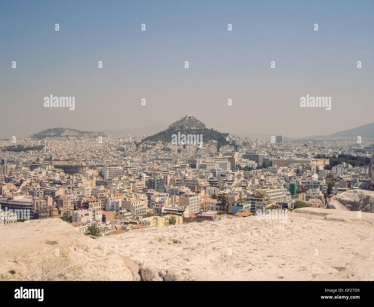 Aerial View Of Athens The One Of The Oldest Cities, Greece Stock Photo ...