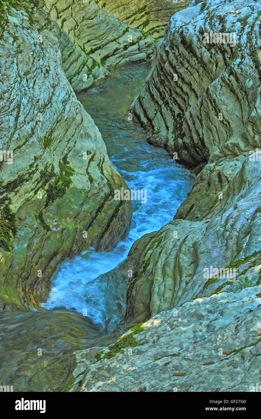 Small mountain canyon in the summer Stock Photo - Alamy