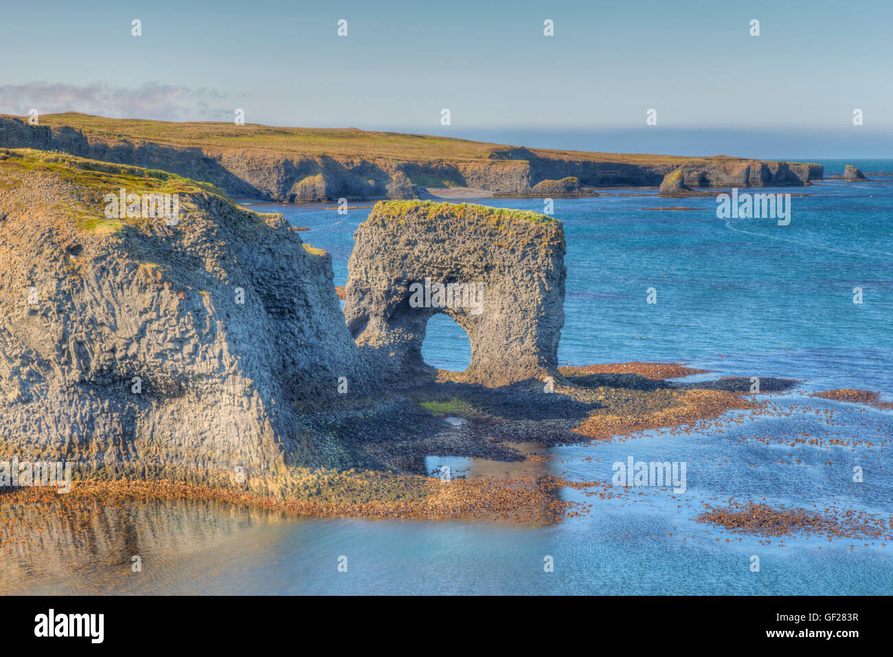 Sea Stacks at Raudanes Iceland LA009185 Stock Photo - Alamy