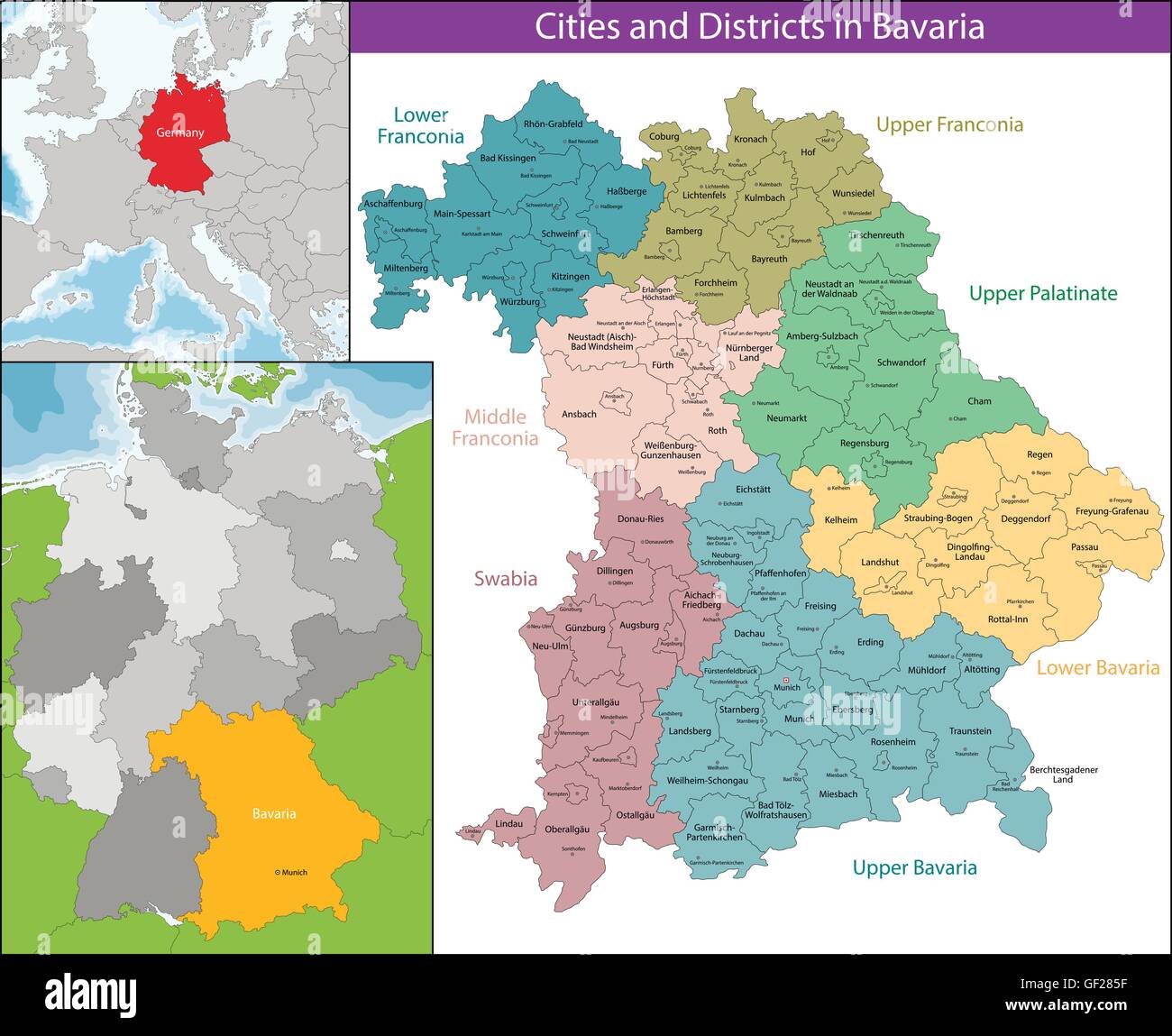 Free State of Bavaria Stock Vector Image & Art - Alamy