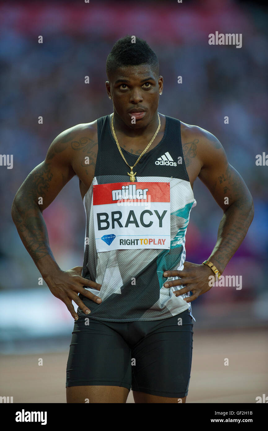 LONDON, ENGLAND - JULY 22: Marvin Bracy competing in the mens 100m ...