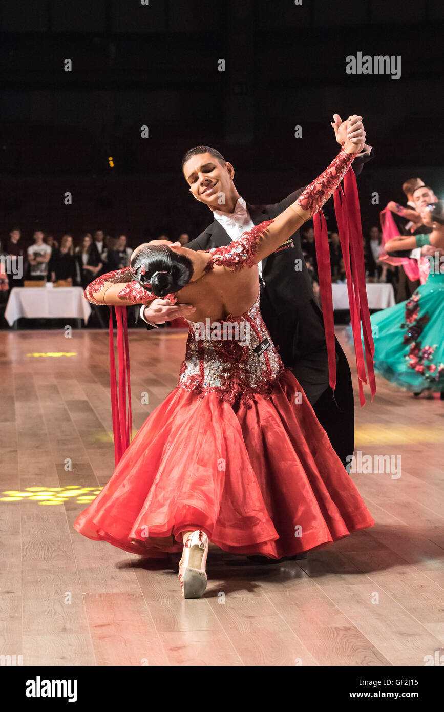 Dancers Dancing Ballroom Dance Stock Photo - Alamy