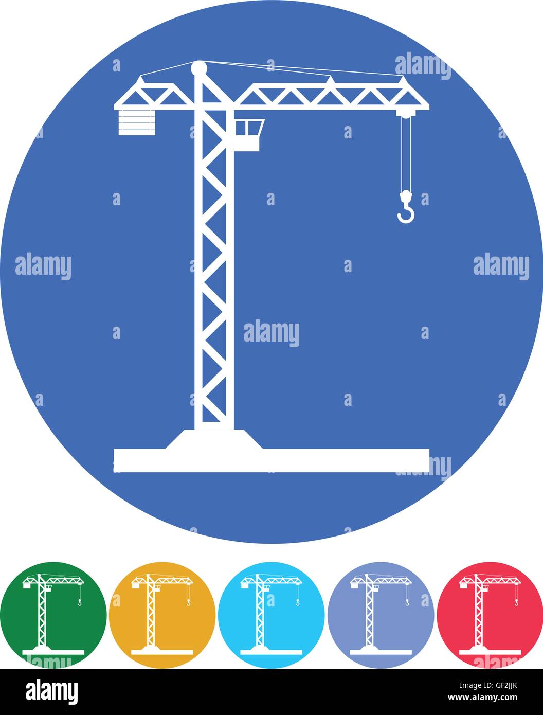 Building Tower crane icon - vector Stock Vector Image & Art - Alamy