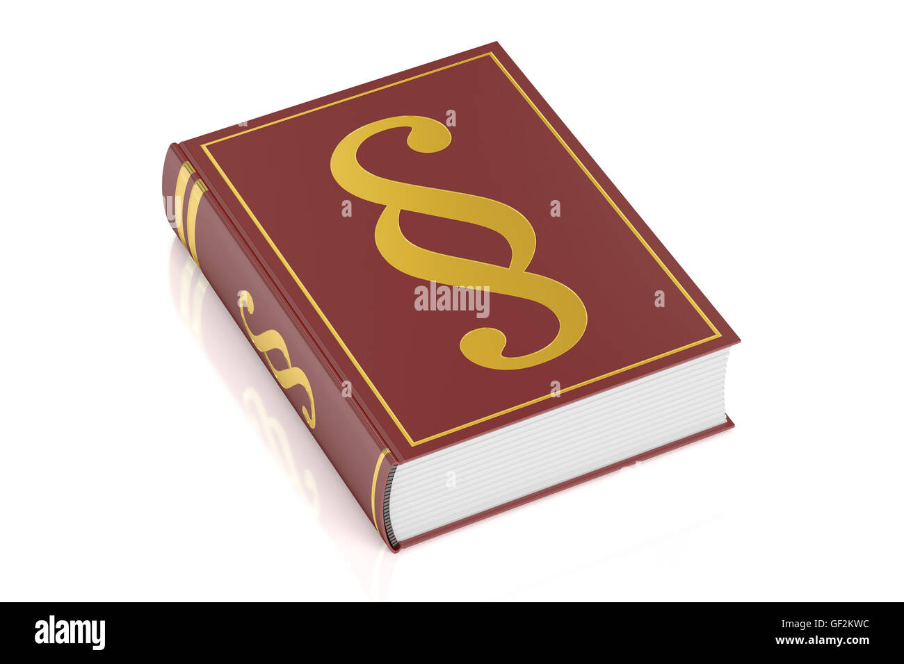 book of justice, book with paragraph symbol, 3D rendering isolated on ...