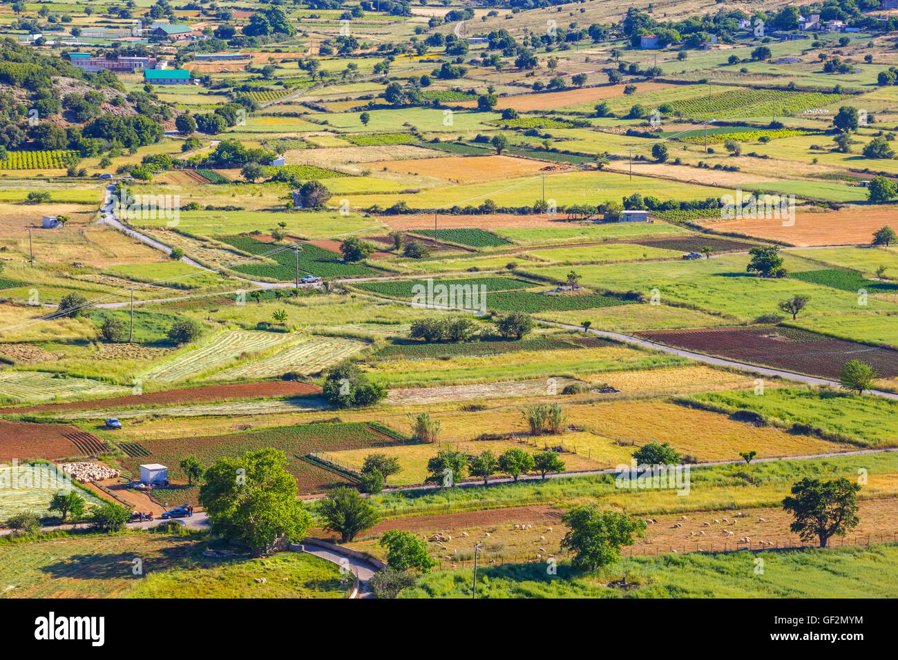 Landscape of rural Crete island in Greece Stock Photo - Alamy