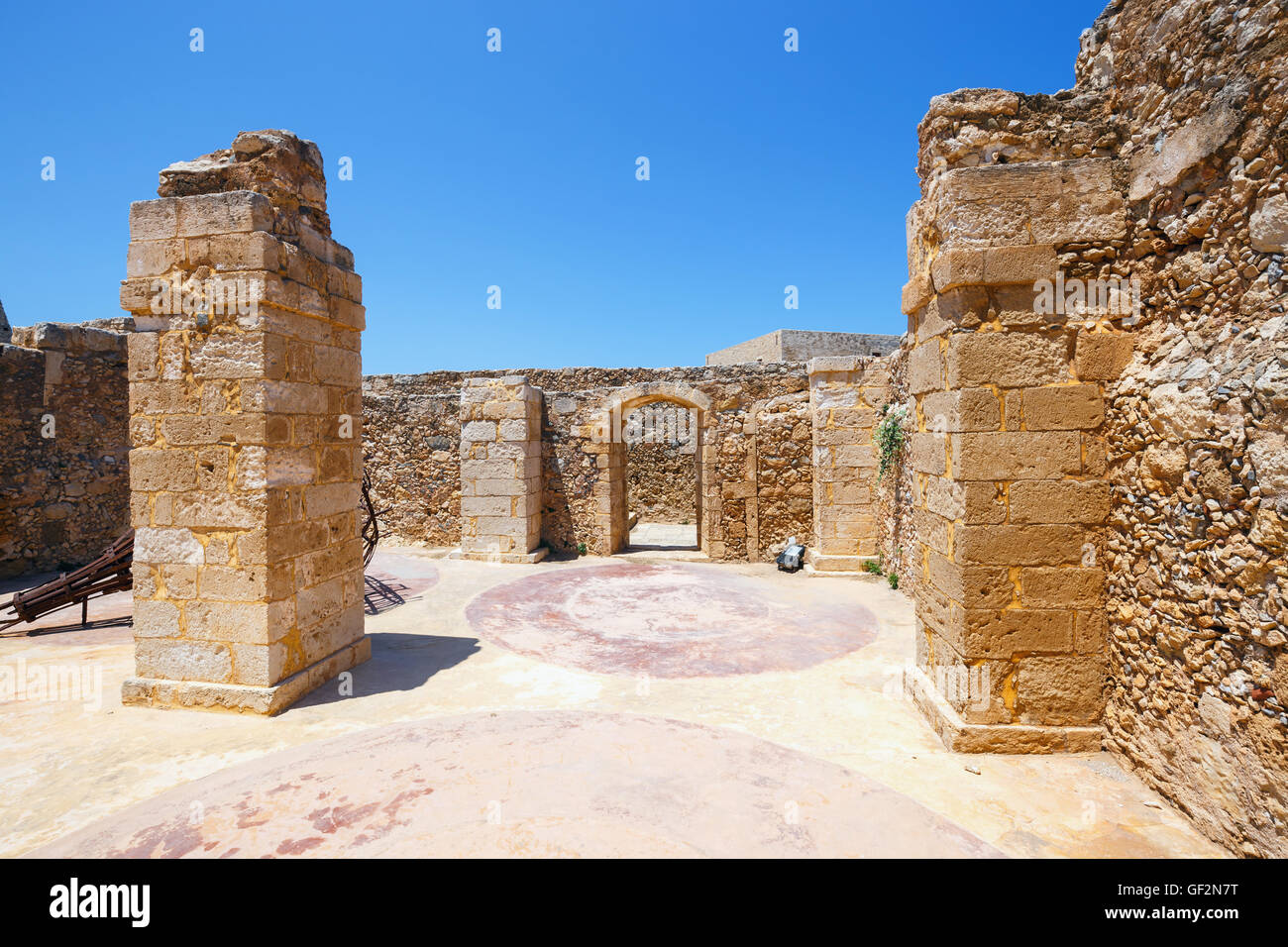 Venetian fortress Fortezza in Rethymno on Crete, Greece Stock Photo - Alamy