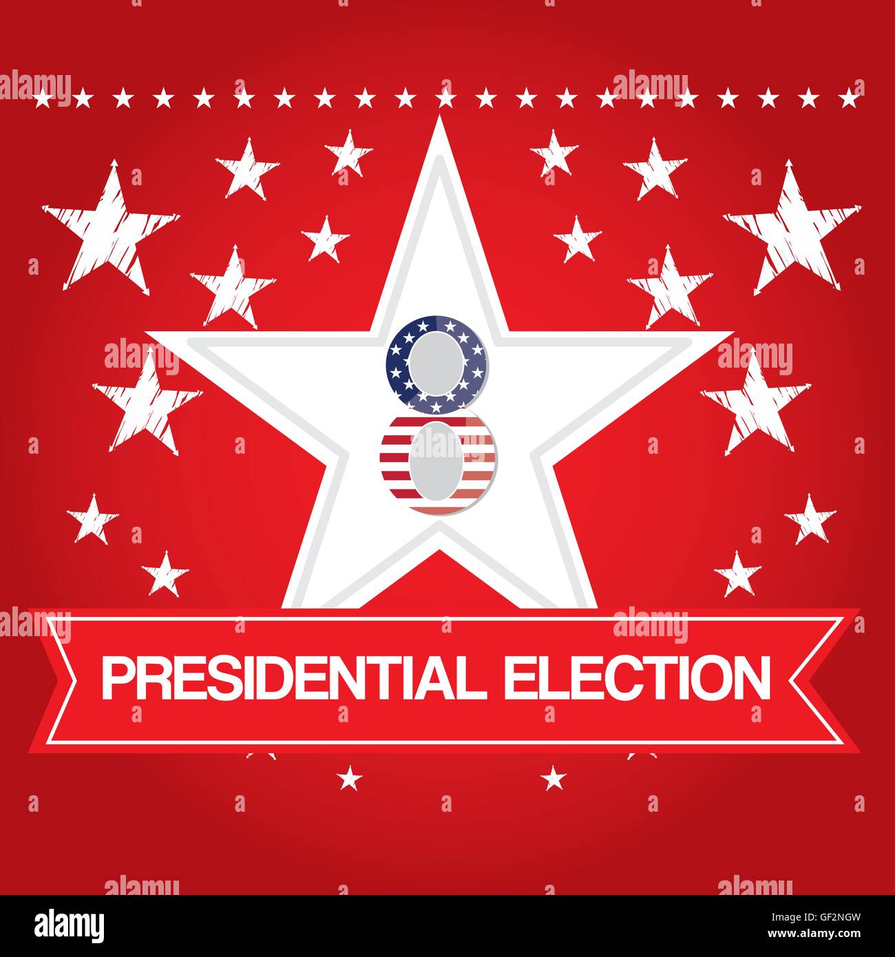 Group of stars with text, Election day, Vector illustration Stock ...
