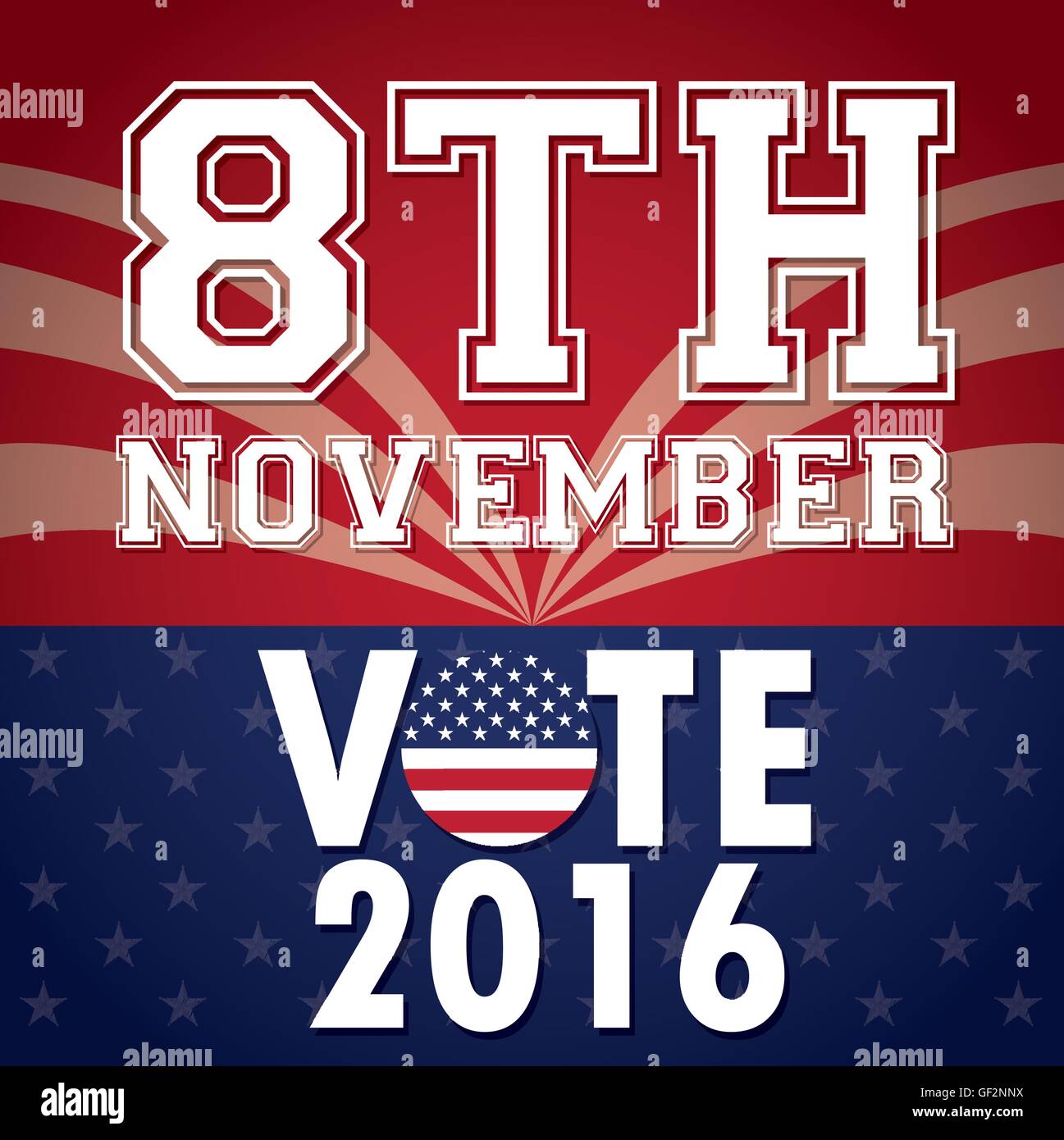 Background with text, Election day, Vector illustration Stock Vector ...