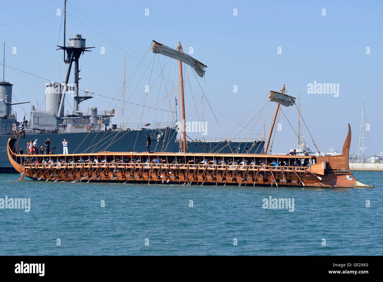 Hellenic navy old ship hi-res stock photography and images - Alamy