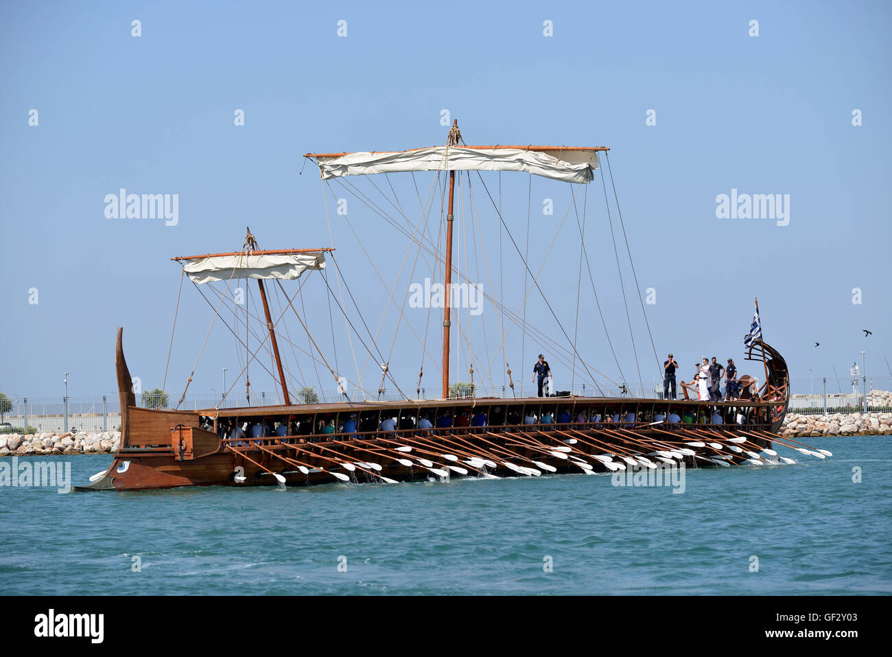 Trireme replica hi-res stock photography and images - Alamy