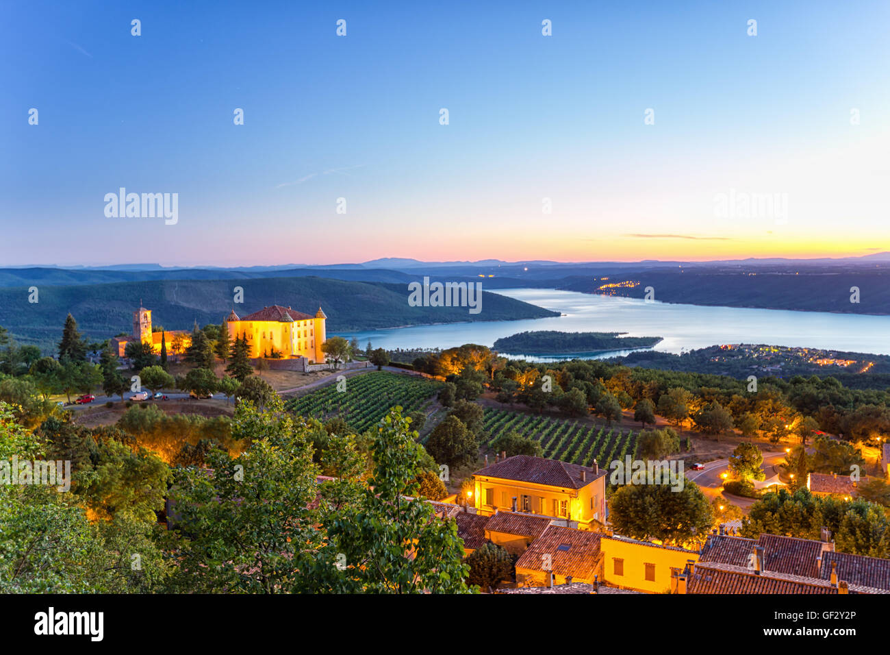 Aiguines, Gorges du Verdon, Provence - Alpes - Cote d'Azur, France, in ...