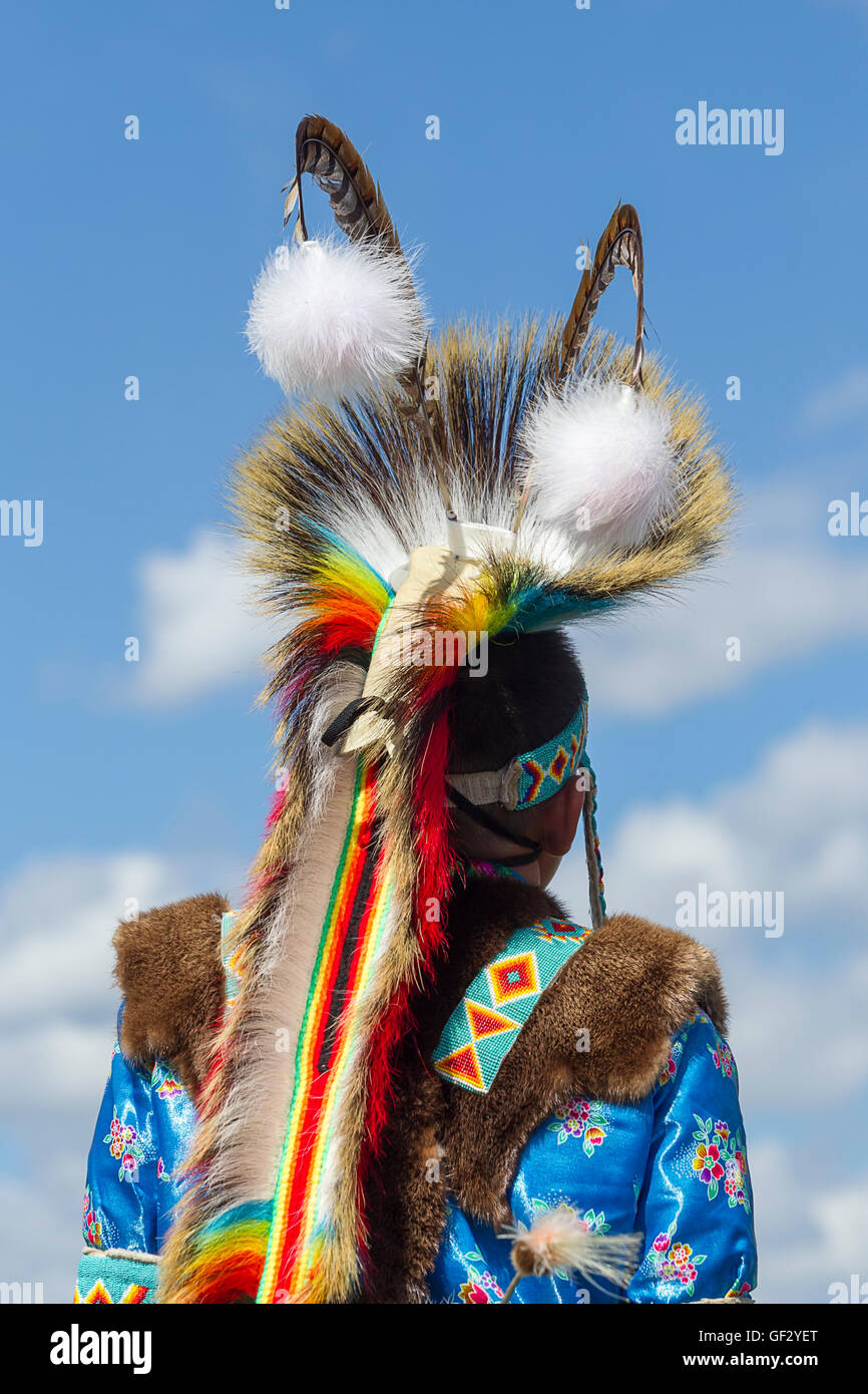 The back of a boy's headdress Stock Photo - Alamy