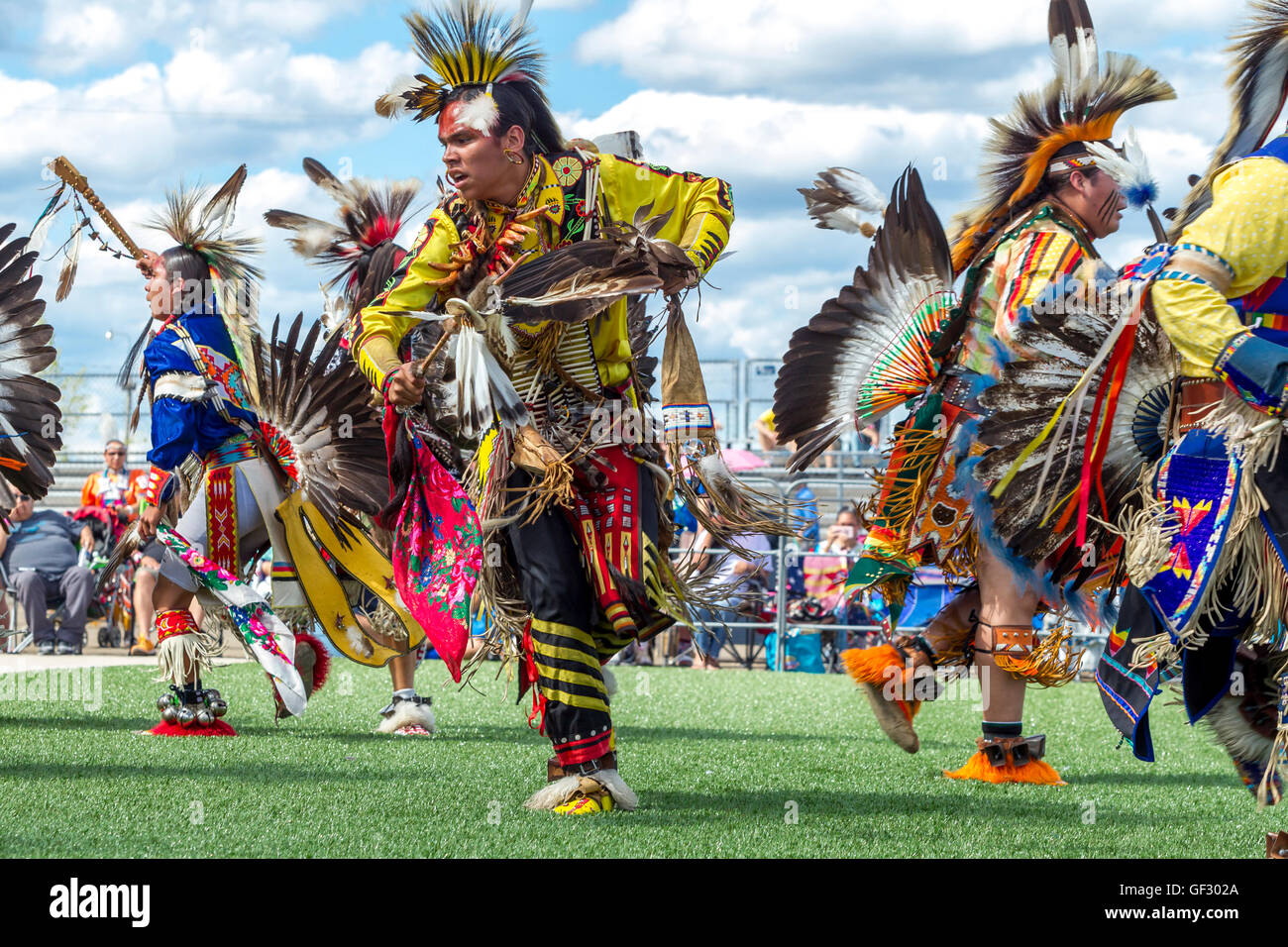 Male native American dancers at powwow Stock Photo - Alamy