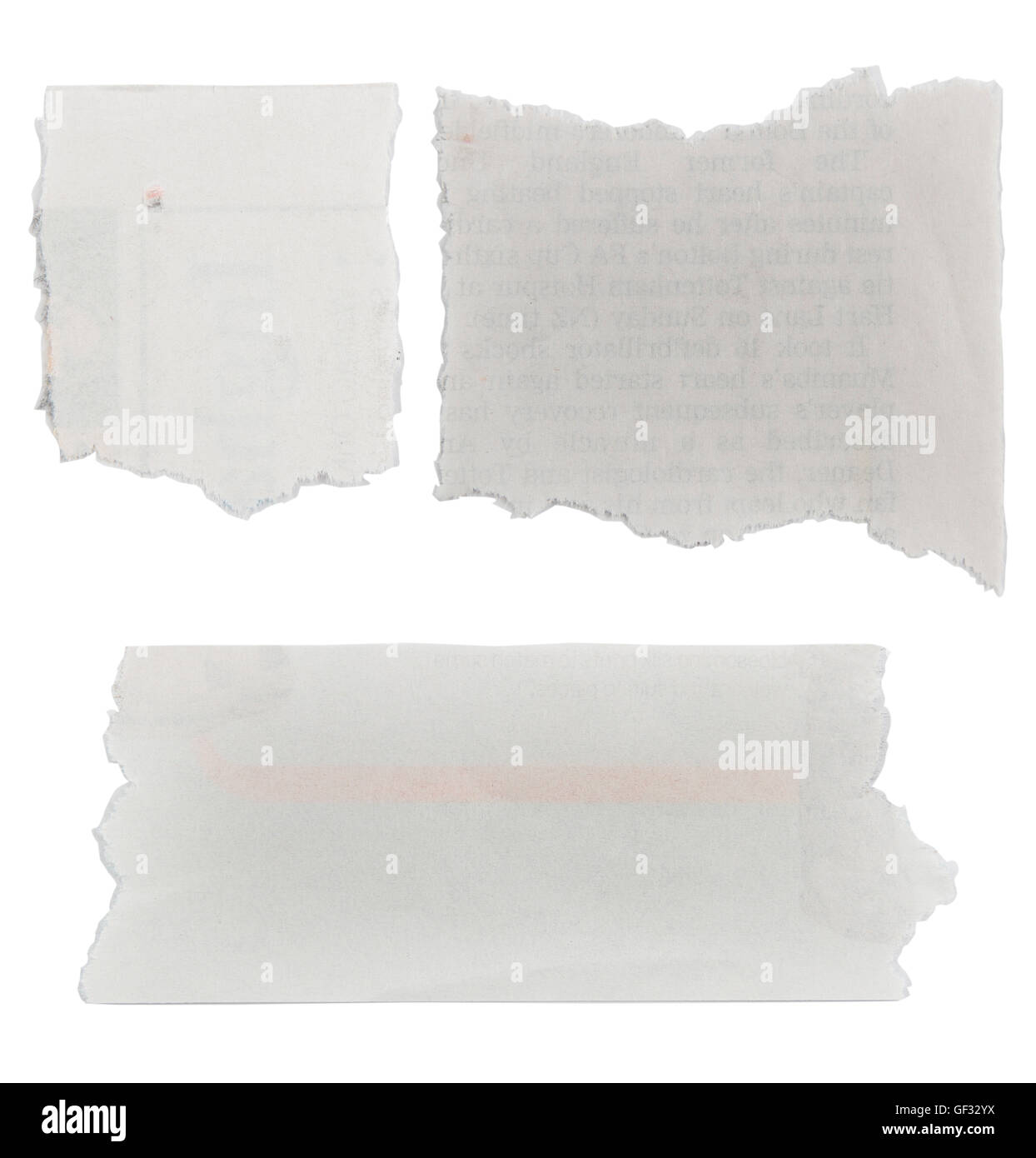 Ripped paper three pieces hi-res stock photography and images - Alamy